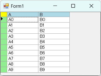 [True DBGrid for WinForms] 列ヘッダおよびレコードセレクタの色を変更する方法 – MESCIUS ナレッジベース