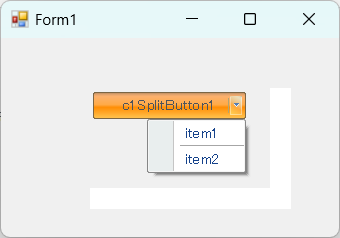 [Input for WinForms] C1SplitButtonの項目にセパレータを設定し、これをクリックすると NullReferenceException例外が発生することがある ...