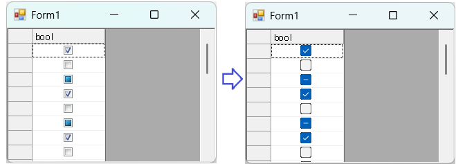 [FlexGrid for WinForms] チェックボックスの外観を、新しいWindows標準のチェックボックスと同じにすることができない – MESCIUS ナレッジベース