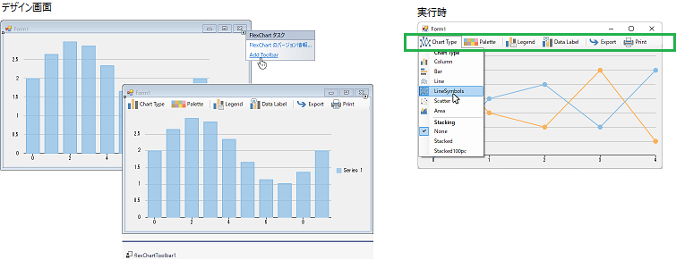 [FlexChart for WinForms] 実行時にチャートツールバーを利用する方法 – MESCIUS ナレッジベース