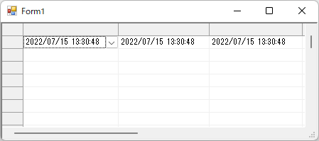 [FlexGrid for WinForms] 書式指定文字列を使用して、セルの表示形式を設定する方法（日付型） – MESCIUS ナレッジベース