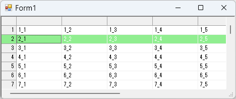 [FlexGrid for WinForms] 行選択モードで、選択行の背景色を設定するいくつかの方法 – MESCIUS ナレッジベース